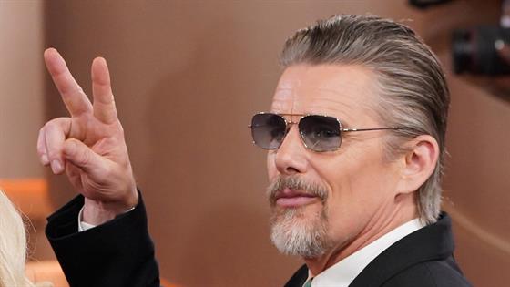 Golden Globes 2026: Ethan Hawke Reacts to Daughter Maya Hawke's Time on ...