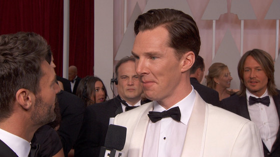 See Benedict Cumberbatch in White Tux at 2015 Oscars