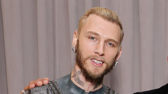 Grammys 2025: Machine Gun Kelly Puts His Black Ink Tattoos and Man Bun ...